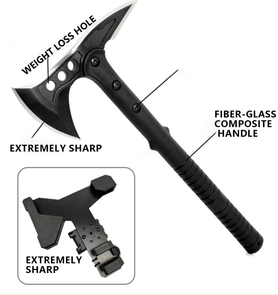 Outdoor cutting edge tactical axe – Kris KnifeStudio