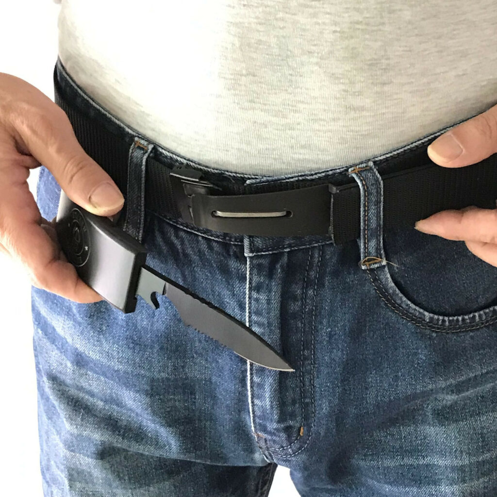 Belt with knife Outdoor knife – Kris KnifeStudio