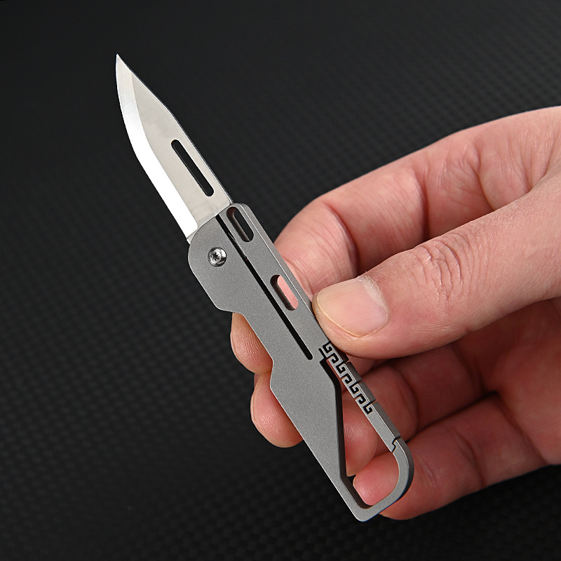 Multifunctional titanium keychain pocket knife – Kk KnifeStudio