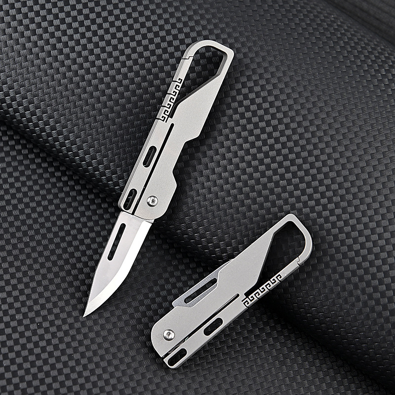 Multifunctional titanium keychain pocket knife – Kk KnifeStudio